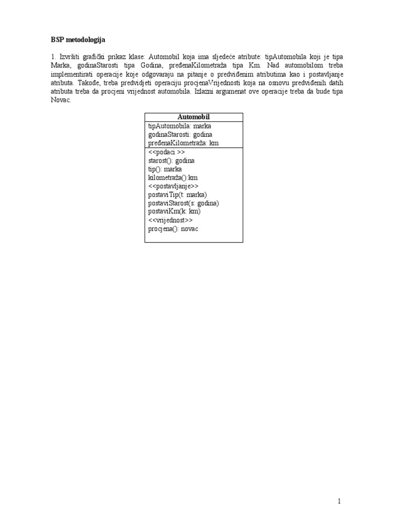 BSP Metodologija | PDF