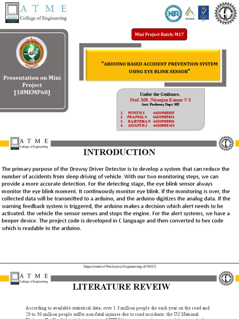 Arduino Based Accident Prevention System Using | PDF | Traffic ...
