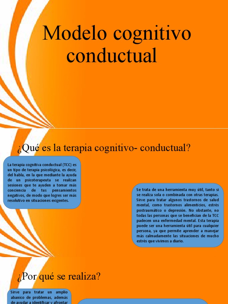 Modelo Cognitivo Conductual | PDF