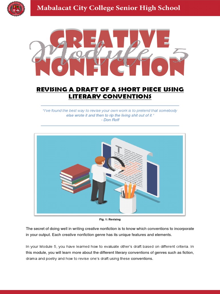Creative Nonfiction Module 5 | PDF | Poetry | Proofreading