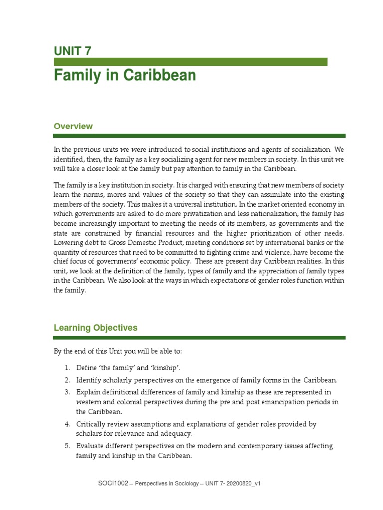 SOCI1002 - Family & Gender | PDF
