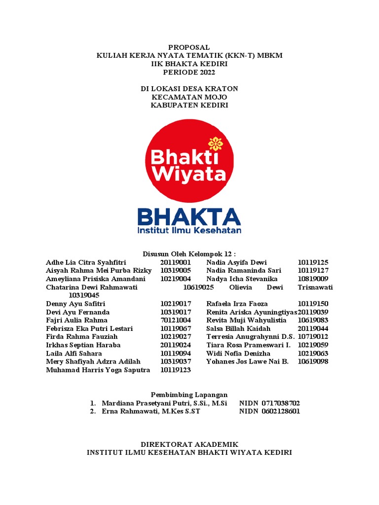 Proposal KKN 12 | PDF