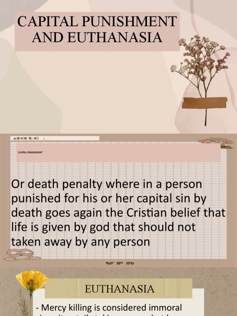 Capital Punishment and Euthanasia | PDF | Genesis Creation Narrative ...