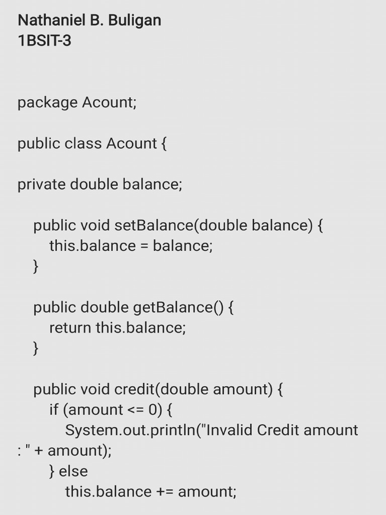 Objectsandclasses Pdf