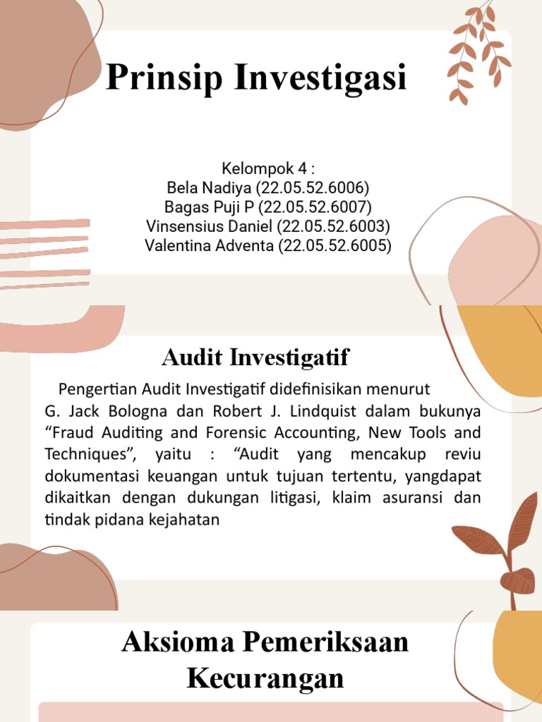 Prinsip Investigasi | PDF