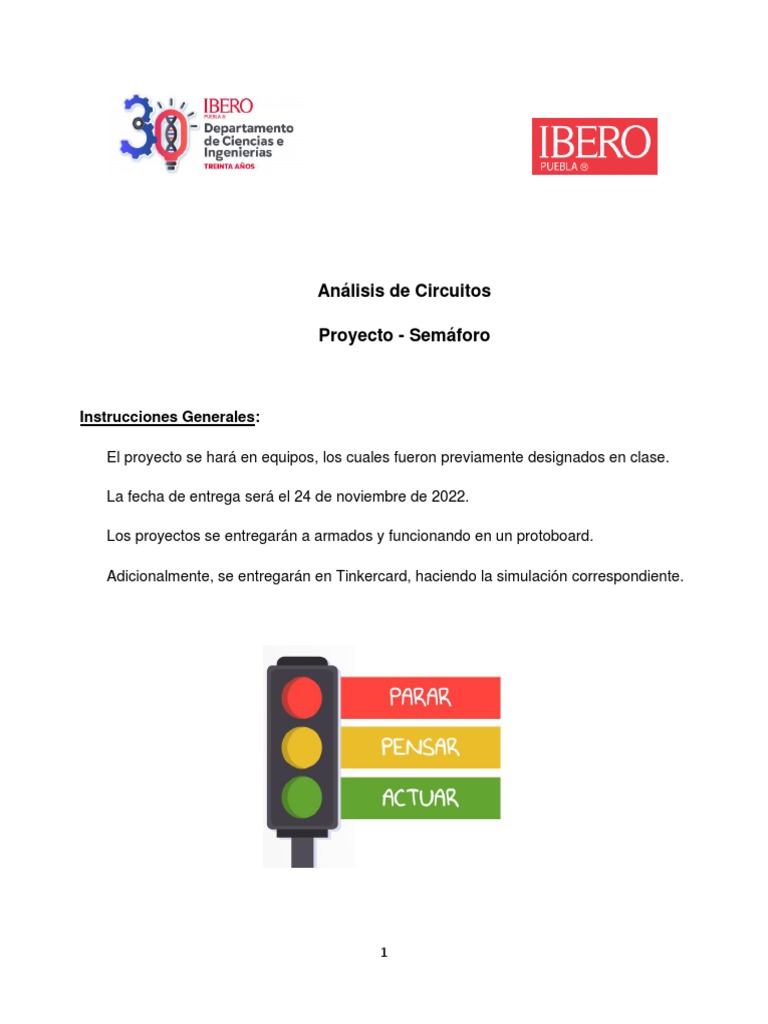 Proyecto de Semáforo con Circuito LM 555 | PDF