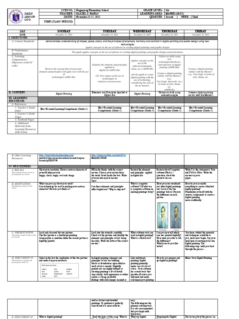 WEEK 1 ARTS dIGITAL PAINTING | PDF
