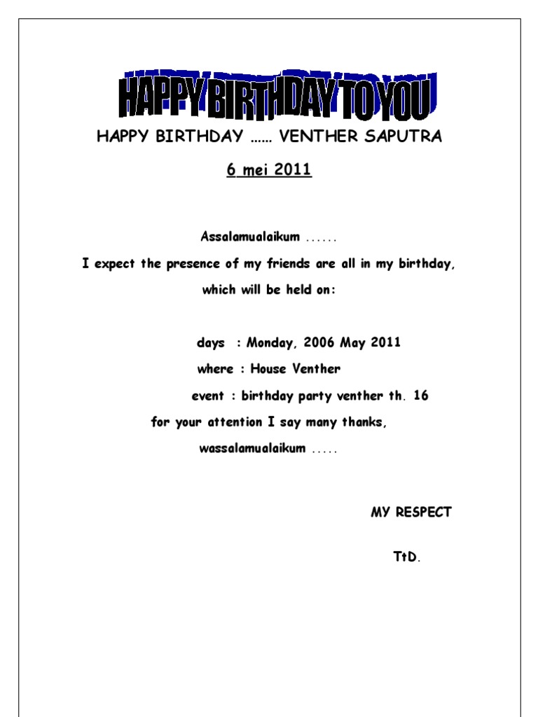 Happy Birthday | PDF