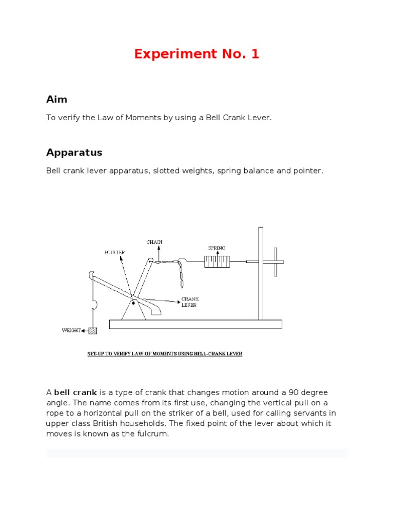Bell Crank Lever | PDF | Lever | Mechanics