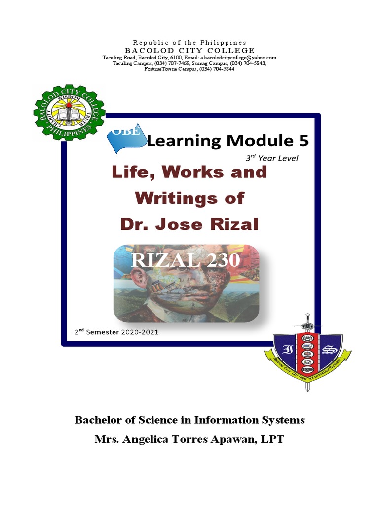 Module 5 Rizal 1 | PDF