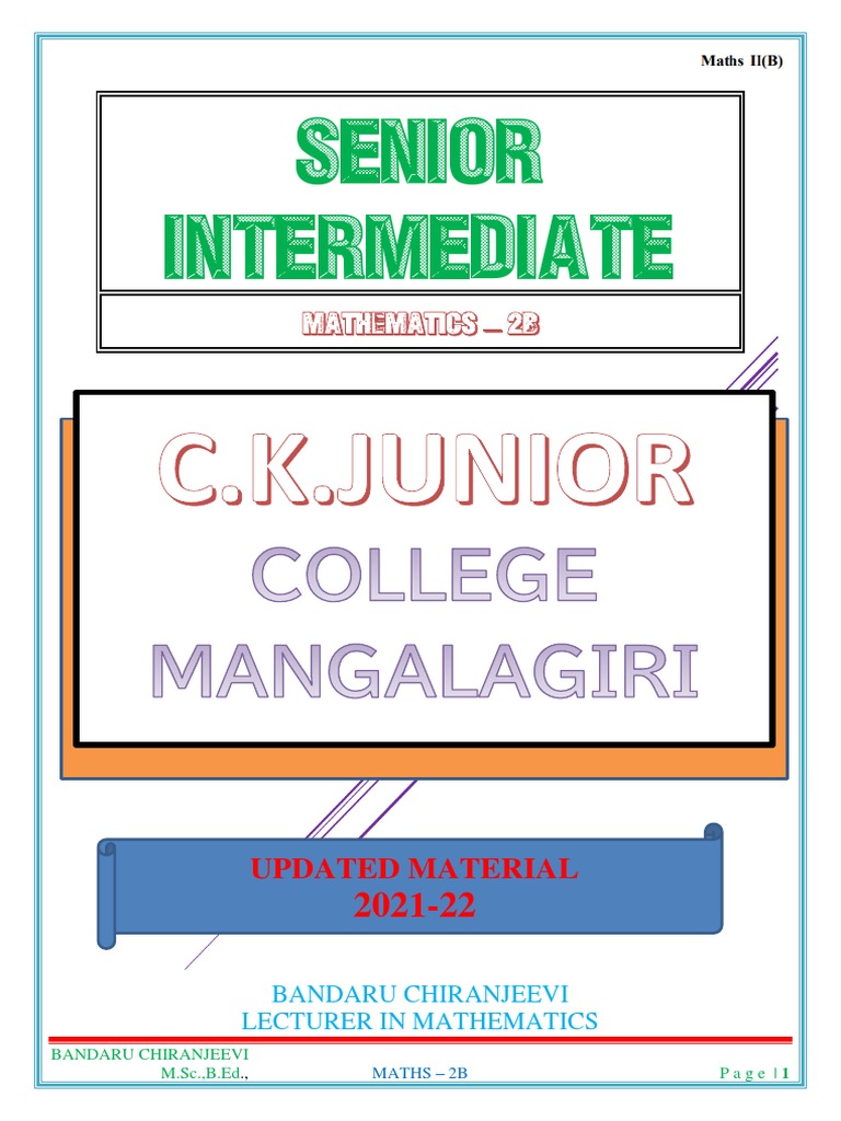 Maths - 2B Imp Questions | PDF | Circle | Elementary Geometry