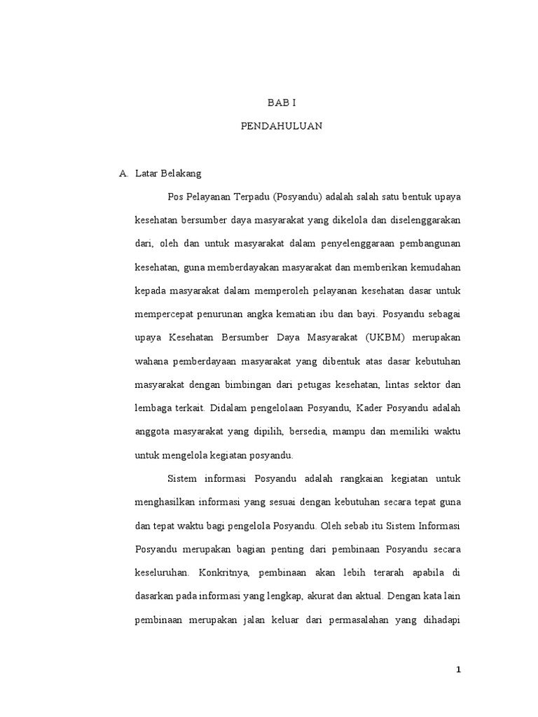 Profil Posyandu | PDF Profil Posyandu | PDF