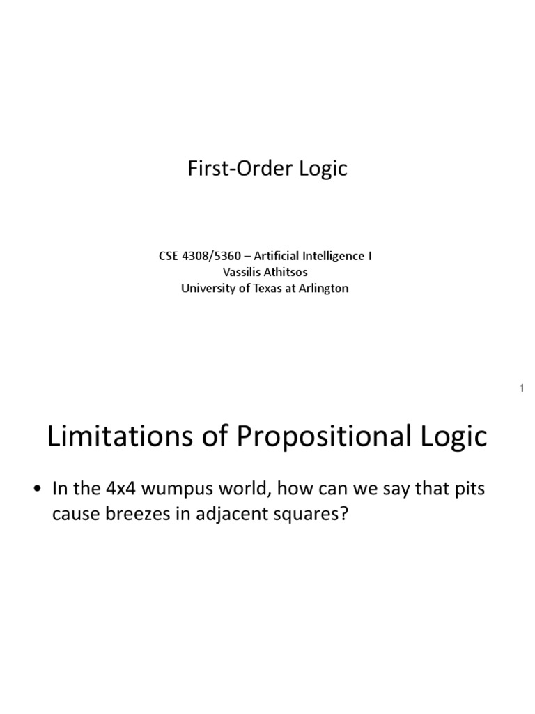 03b First Order Logic Pdf