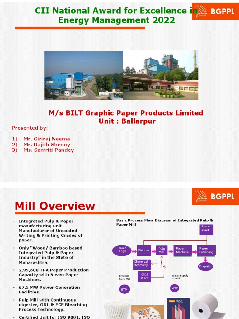 BILT Graphic Paper Products Limited, Ballarpur | PDF