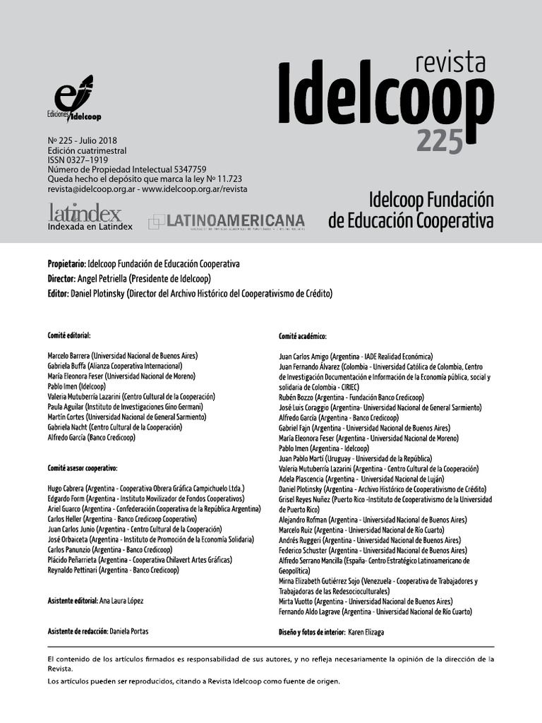 Idelcoop 225 Ok | PDF | Cooperativa | Business