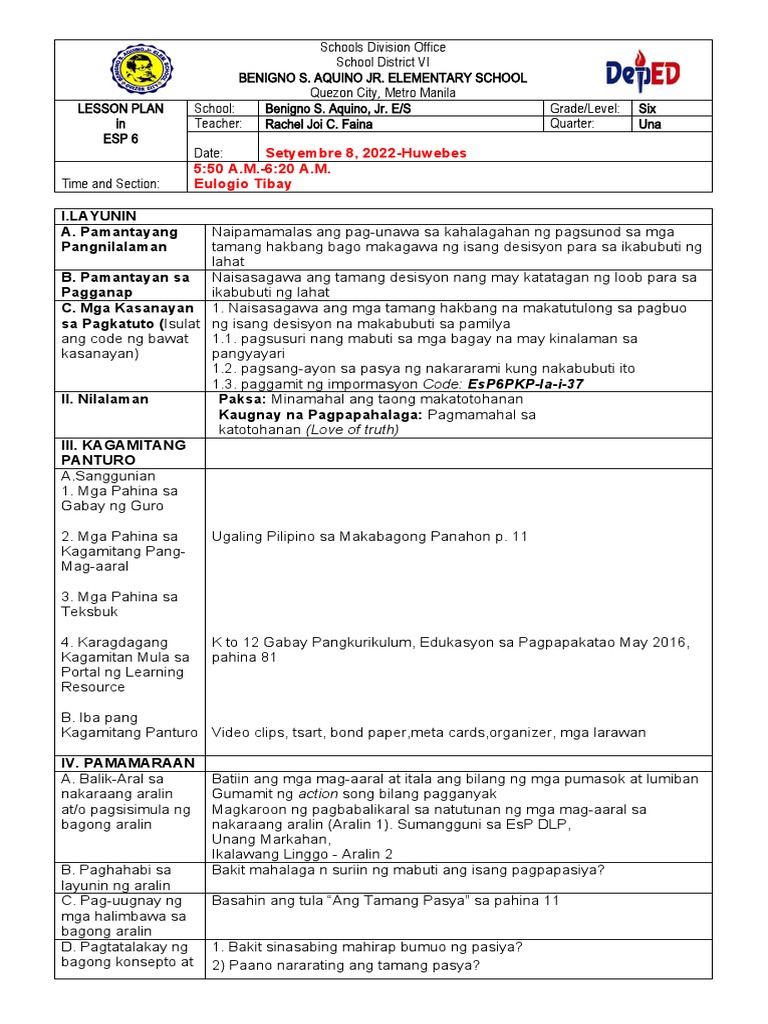 DLP-Sept 8-ESP | PDF