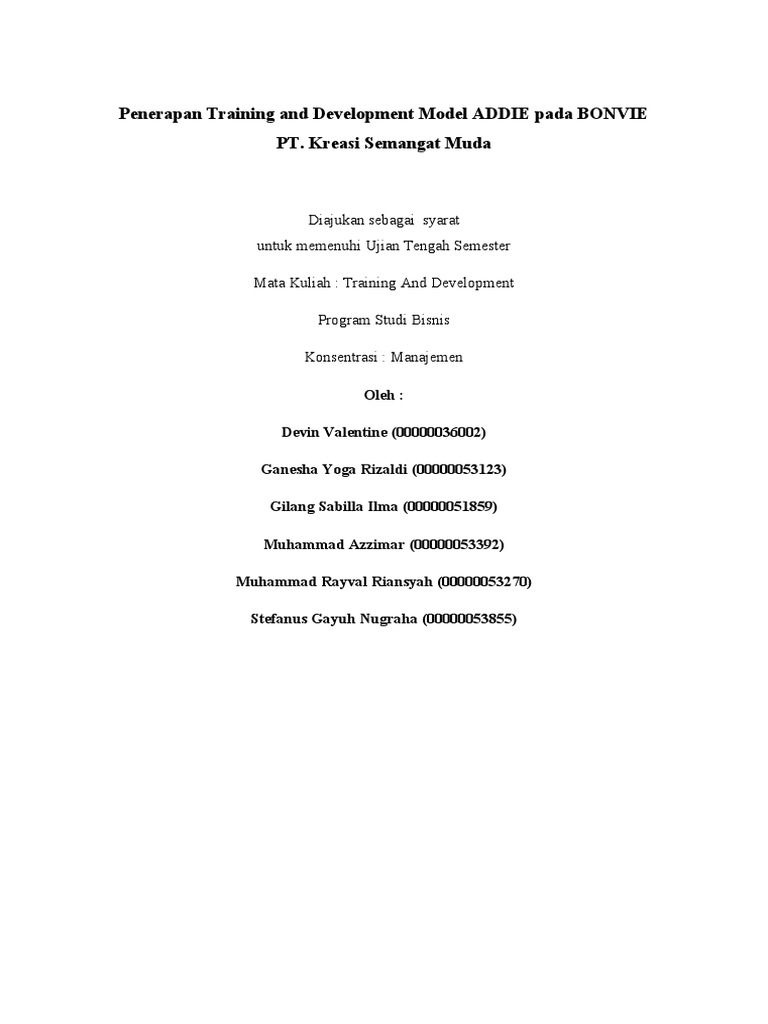 Nama Nim EM703 A UTS | PDF