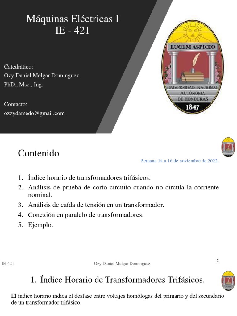 Máquinas Eléctricas I - Transformadores Trifásicos-5 | PDF | Transformador | Corriente eléctrica