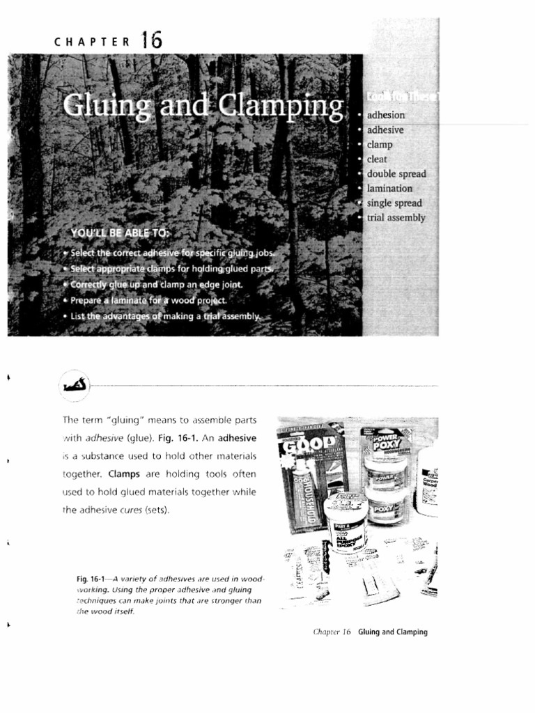 Ch16 Gluing and Clamping | PDF