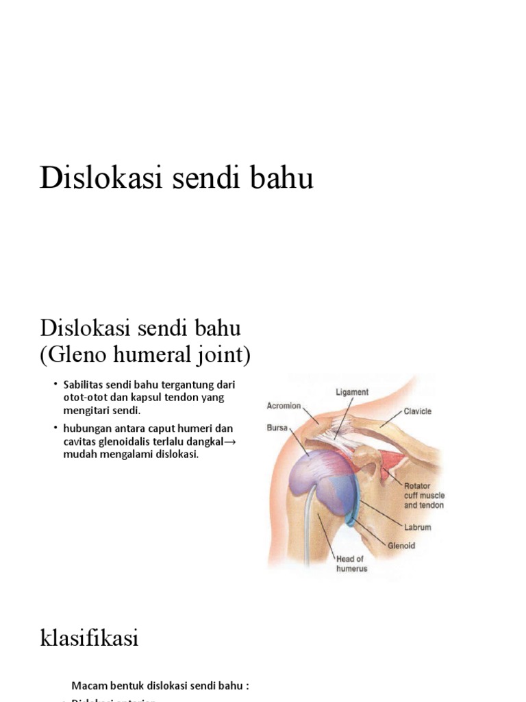 Dislokasi Sendi Bahu | PDF