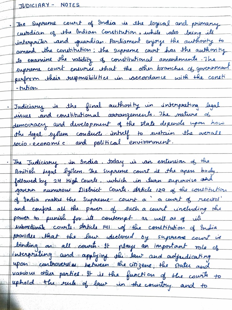 Judiciary Notes | PDF | Judgment (Law) | Judge