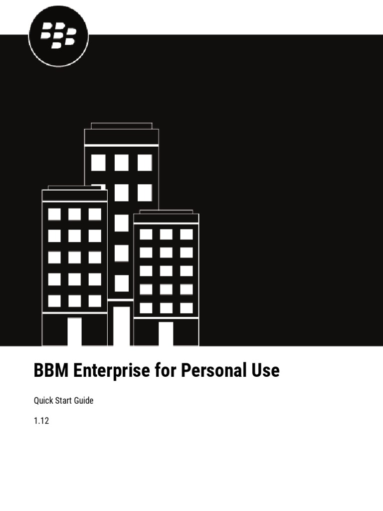 BBM Enterprise For Personal Use Quick Start Guide | PDF | Blackberry ...