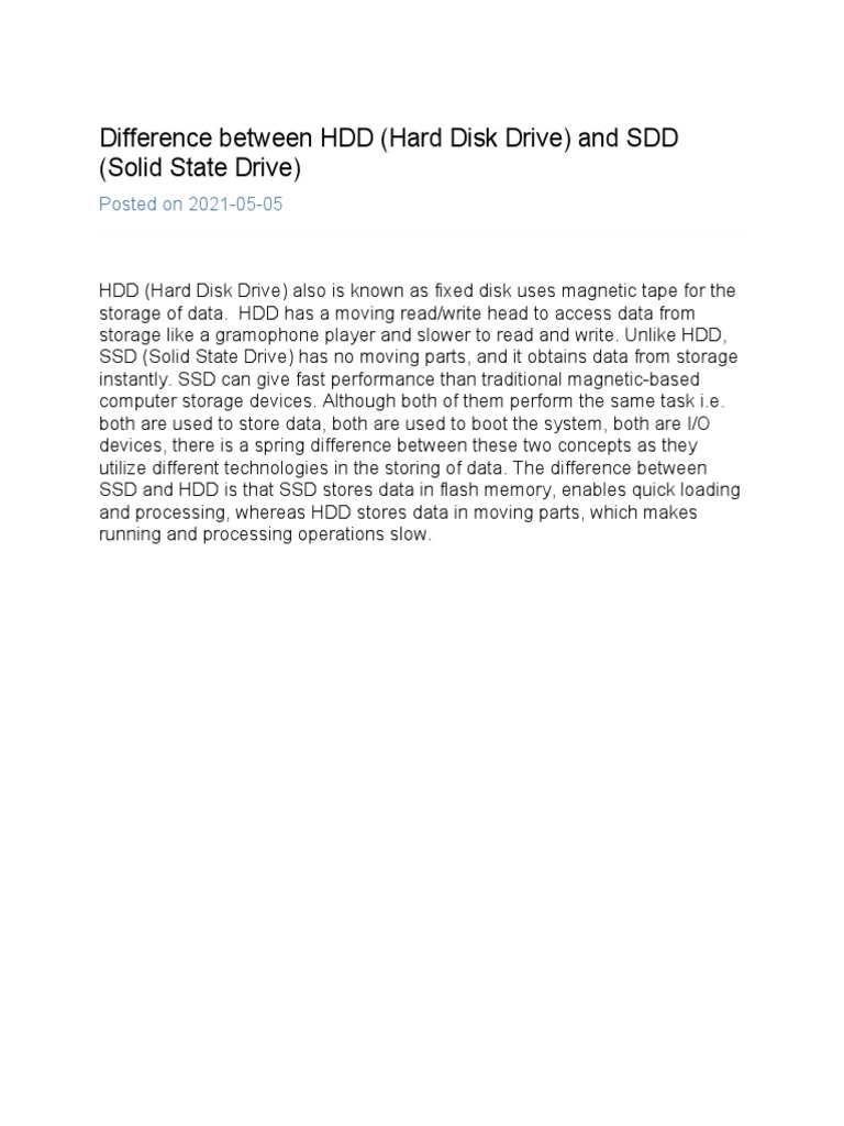 Hdd Vs Ssd Pdf Solid State Drive Hard Disk Drive 2377