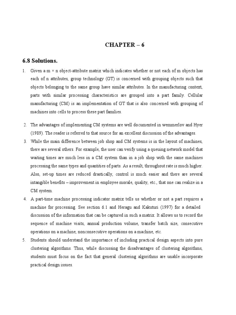 FACILITIES - DESIGN - 5th Edition Solutions - Final - Ch6 | PDF