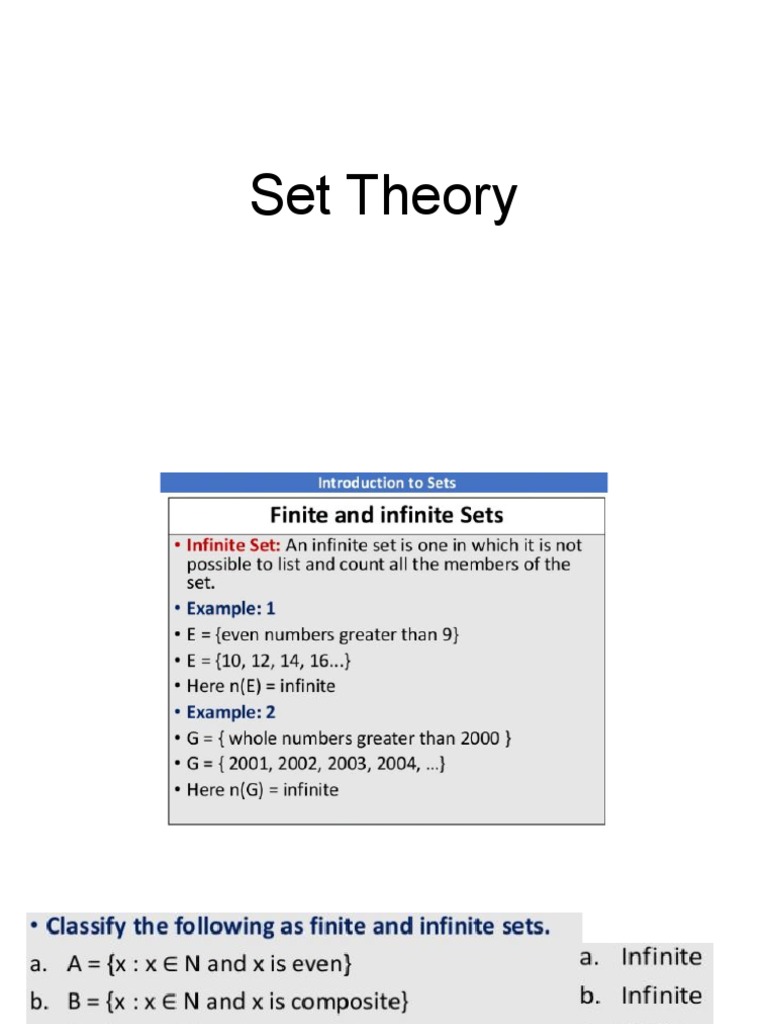 Set Theory | PDF