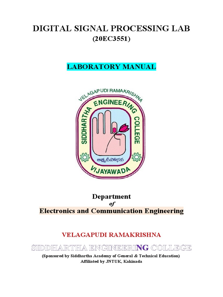 DSP Lab Manual Vr20 | PDF