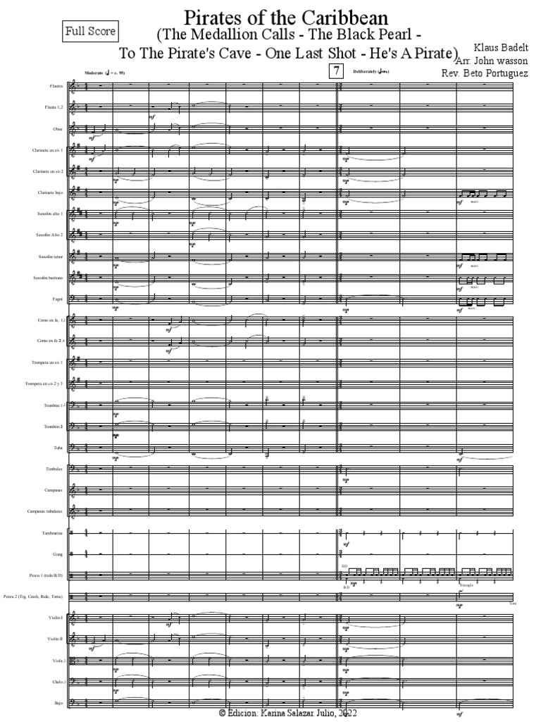 Pirates of Caribbean Full Orchestra | PDF