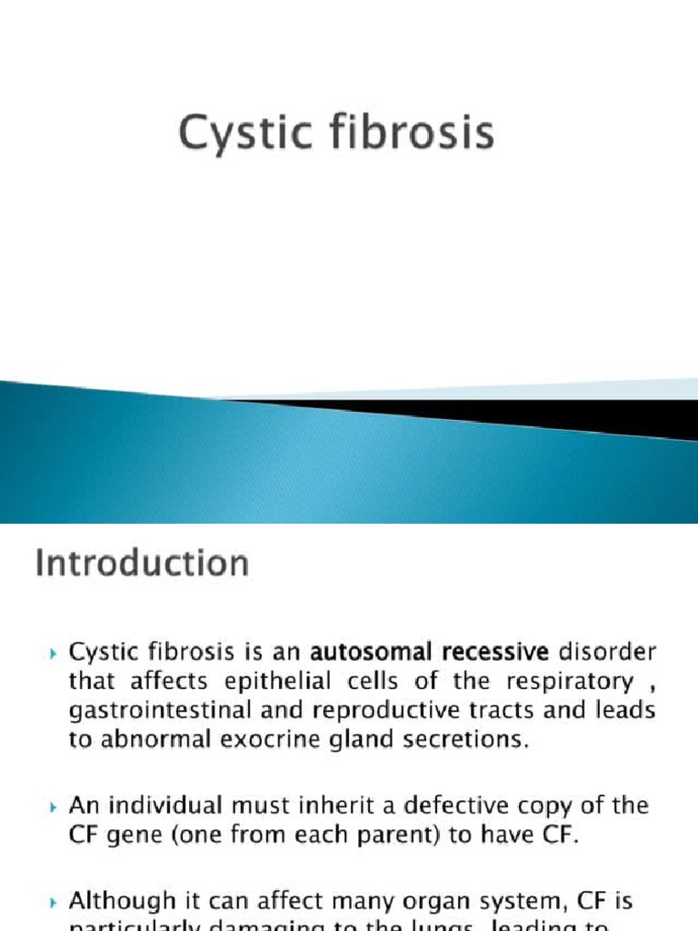 Cystic Fibrosis 1 | PDF