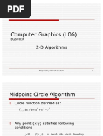 Mid Point Ellipse Algorithm | PDF | Ellipse | Algorithms