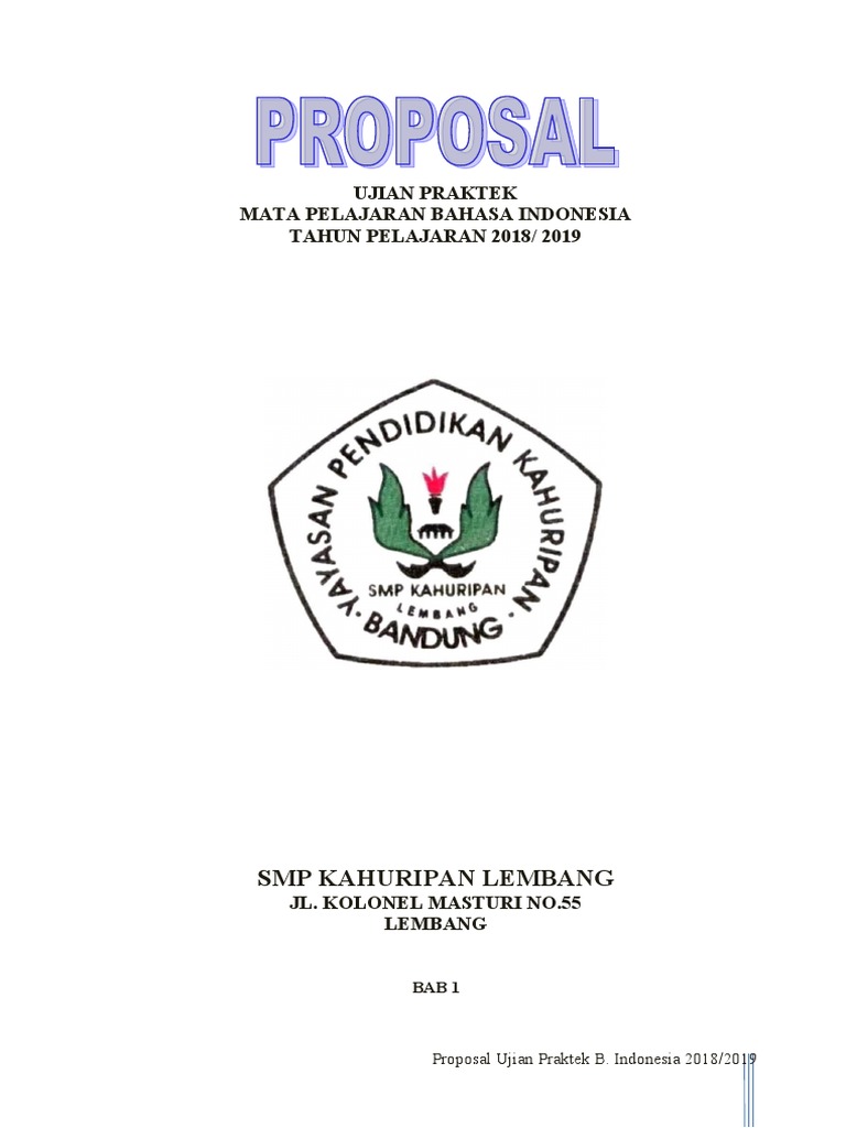Proposal Ujian Praktek | PDF
