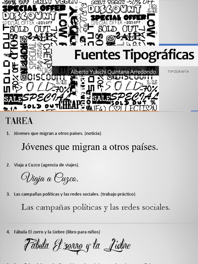 Fuentes Tipográficas | PDF