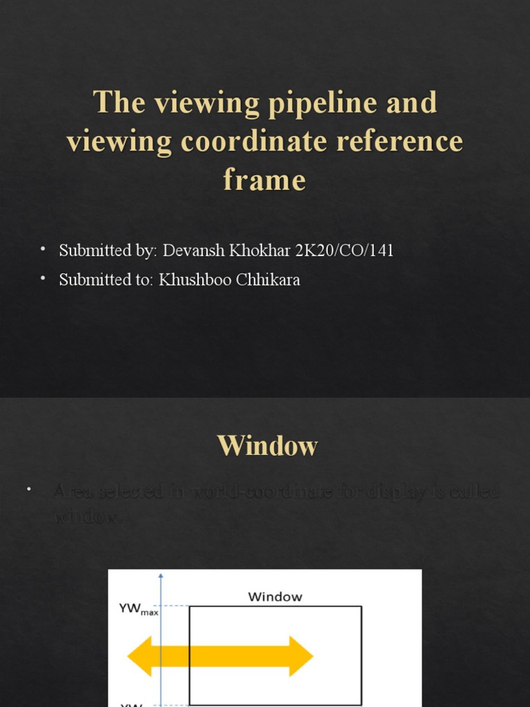 Understanding the Viewing Pipeline in CG | PDF | Business