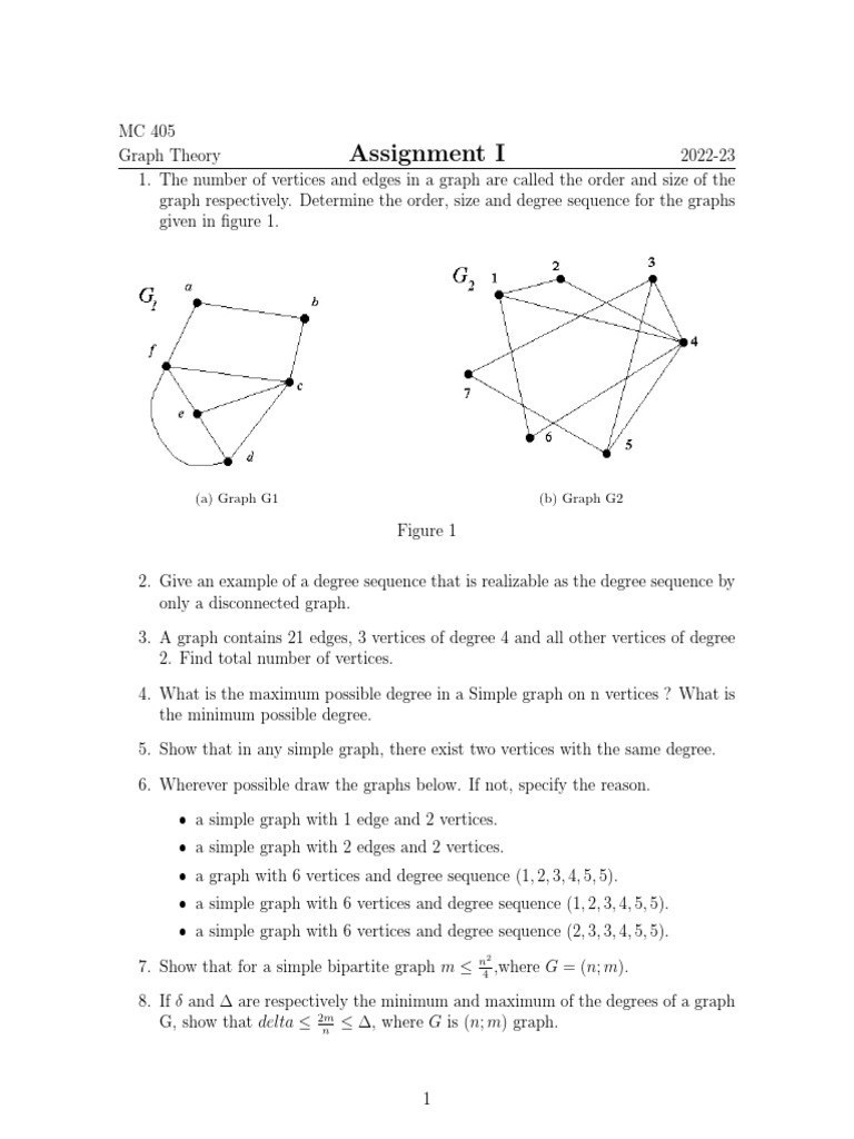 Assignment I | Download Free PDF | Mathematical Concepts | Mathematical Relations