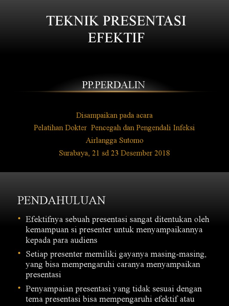 Teknik Presentasi Efektif | PDF