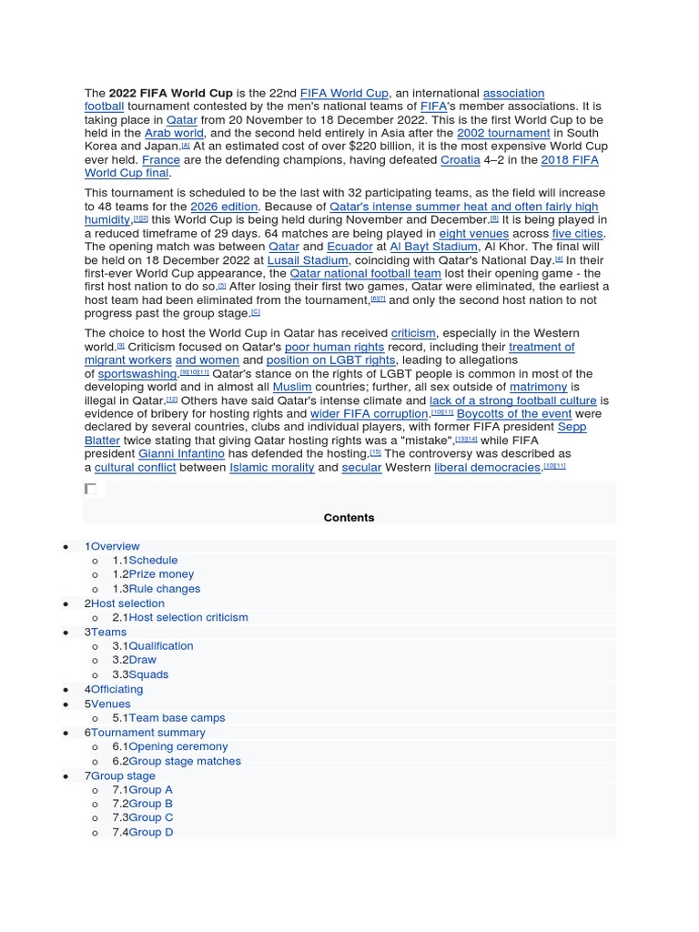 Worldcup | PDF | Fifa World Cup | Sports Competitions