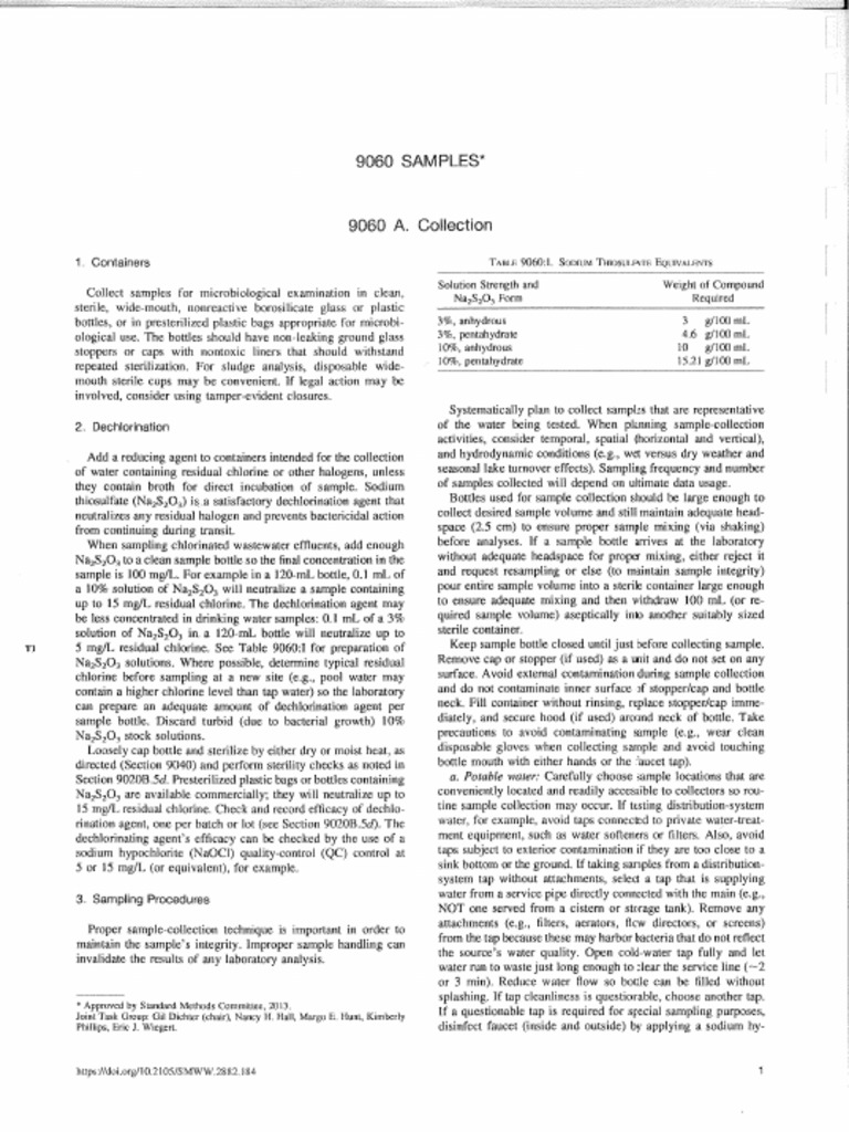 9060 - Samples APHA | PDF