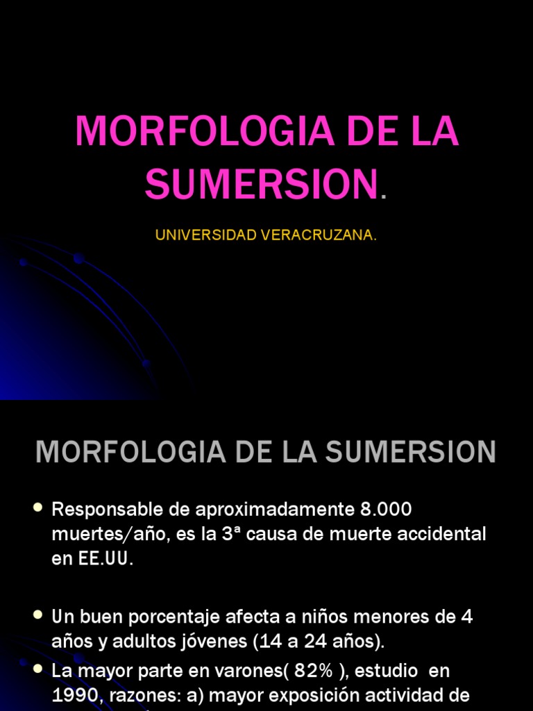 Copia (2) de Morfologia de La Sumersion 1. | PDF