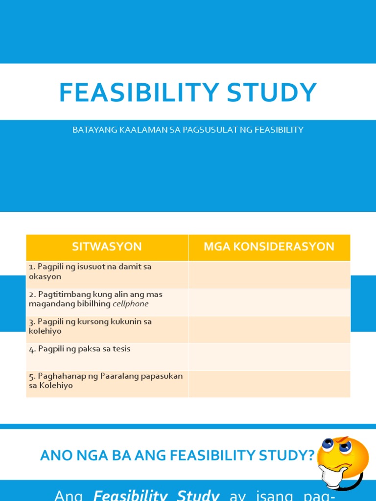 Pagsulat NG Feasibility Study | PDF Pagsulat NG Feasibility Study | PDF