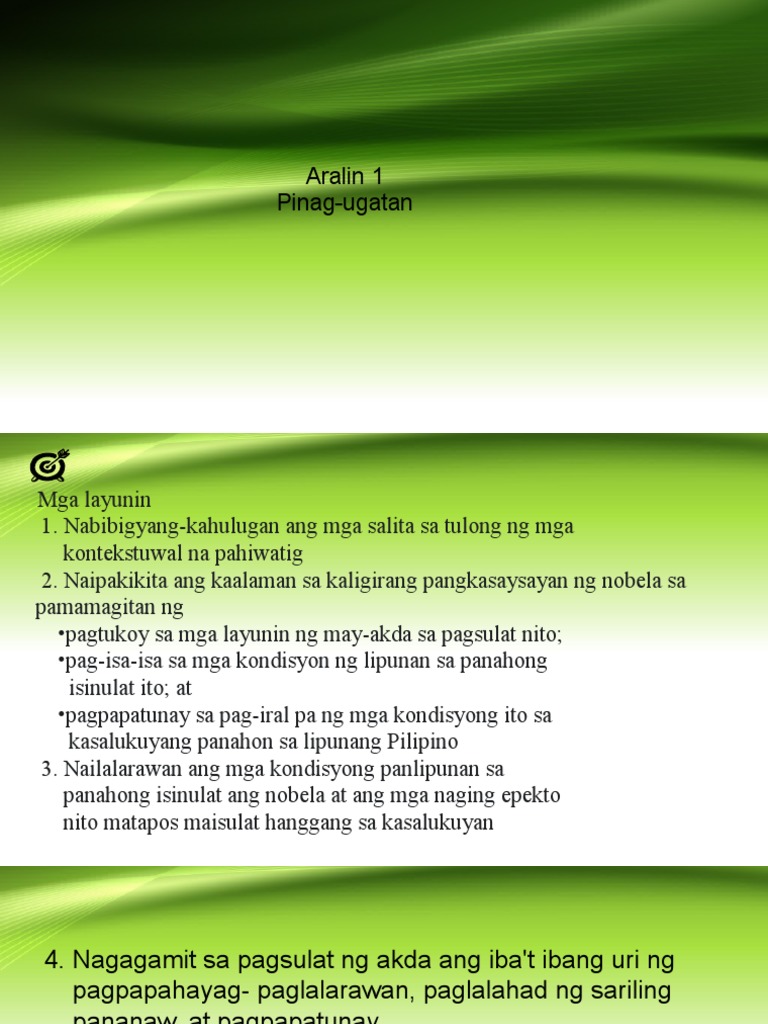 Fil .9 Aralin 1 Yunit 4 | PDF