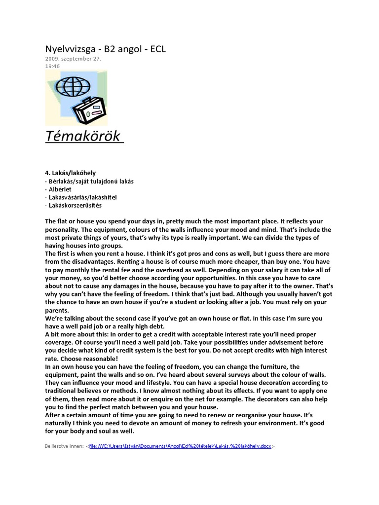 Ecl Tételek B2 | PDF | Climate Change | Hospital