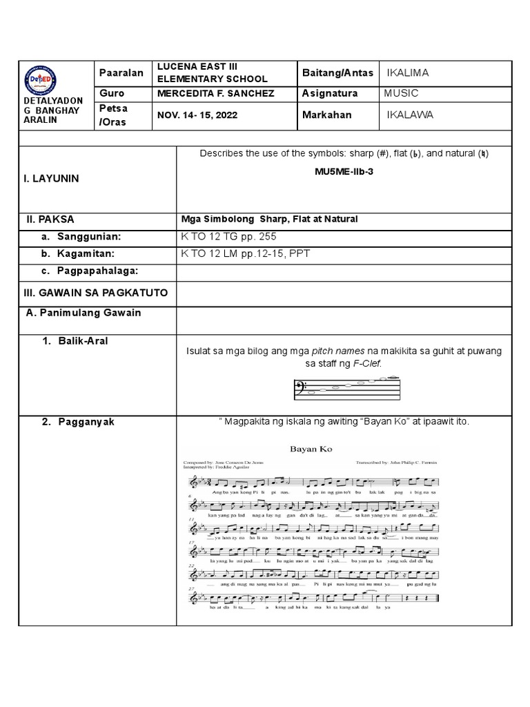 Dlp-Mapeh Music 5 Q2 W2 Edit | PDF