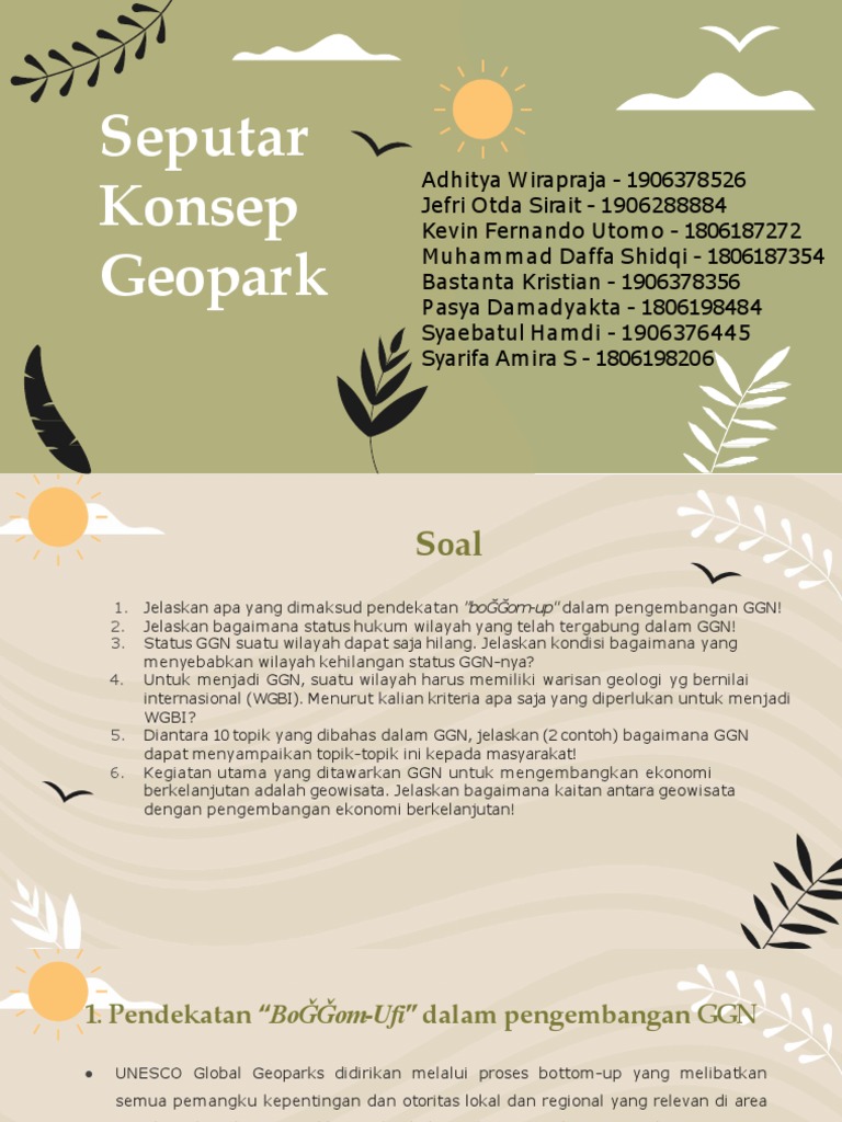 Konsep Geopark dan GGN | PDF