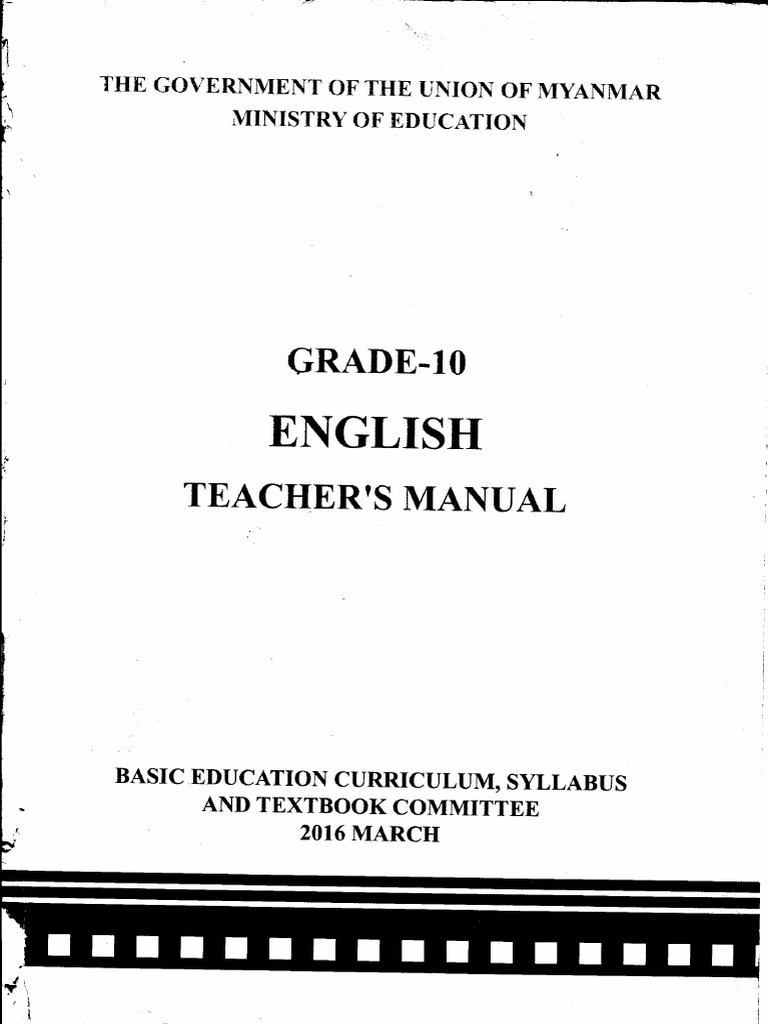 English Teacher Manual Grade 10 | PDF | Grammatical Number | Pronoun