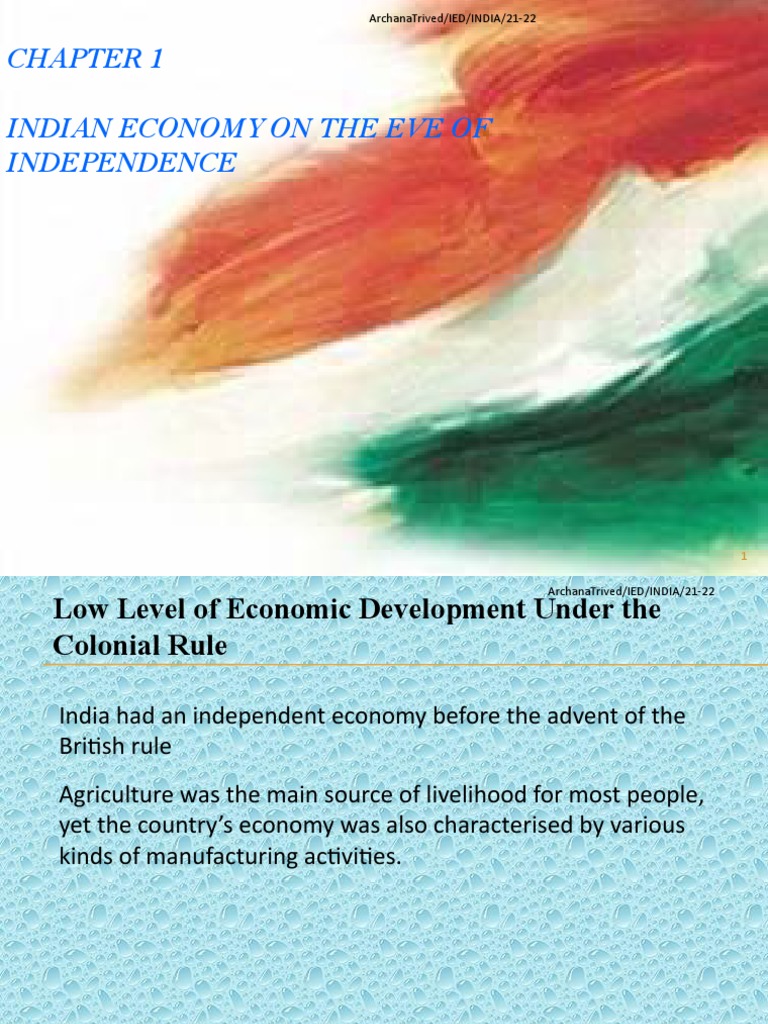 Indian Economy Before Independence | PDF | Economy Of India | Agriculture