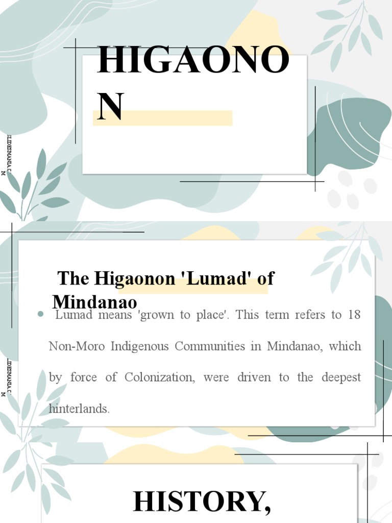 Higaonon Crafts and Cultural Heritage | PDF | Social Science | Foreign ...