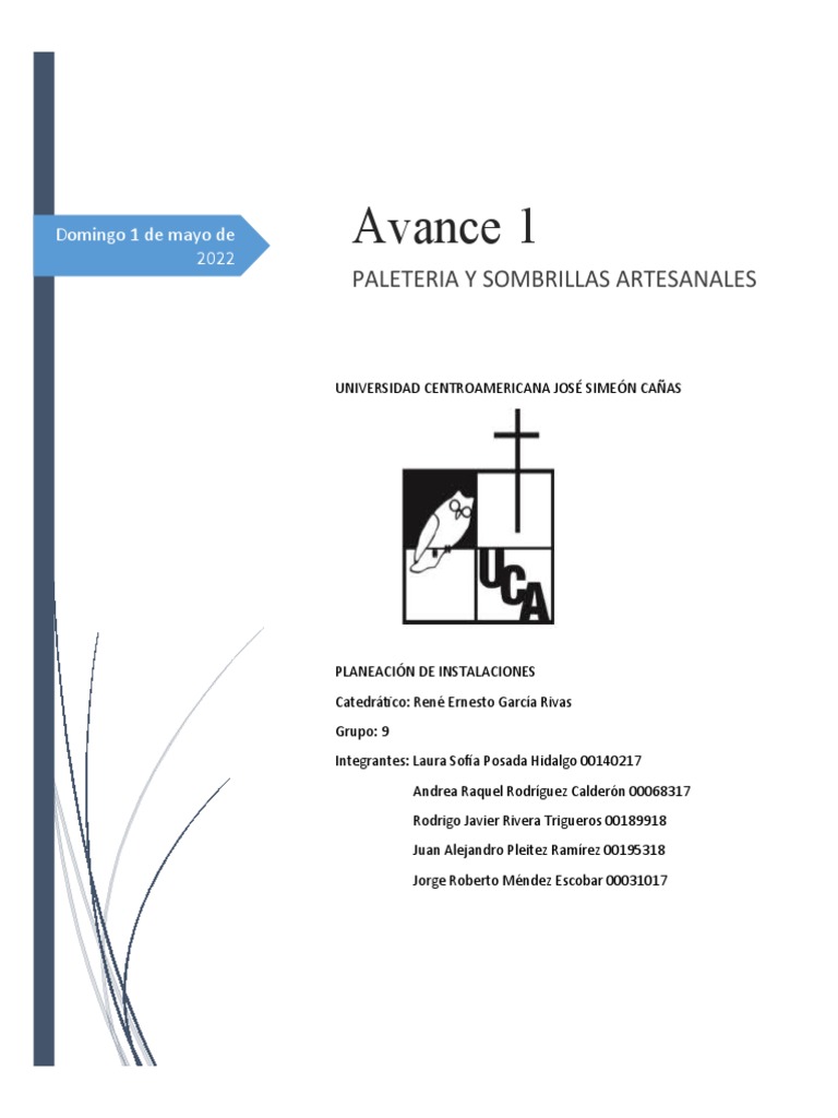 Avance 1 Parte 1 Instalaciones | PDF